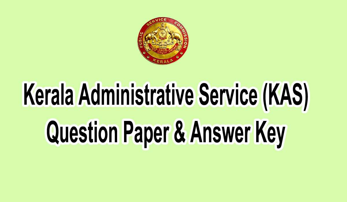 KAS Question Paper & Answer Key 2020 - Exam Winner